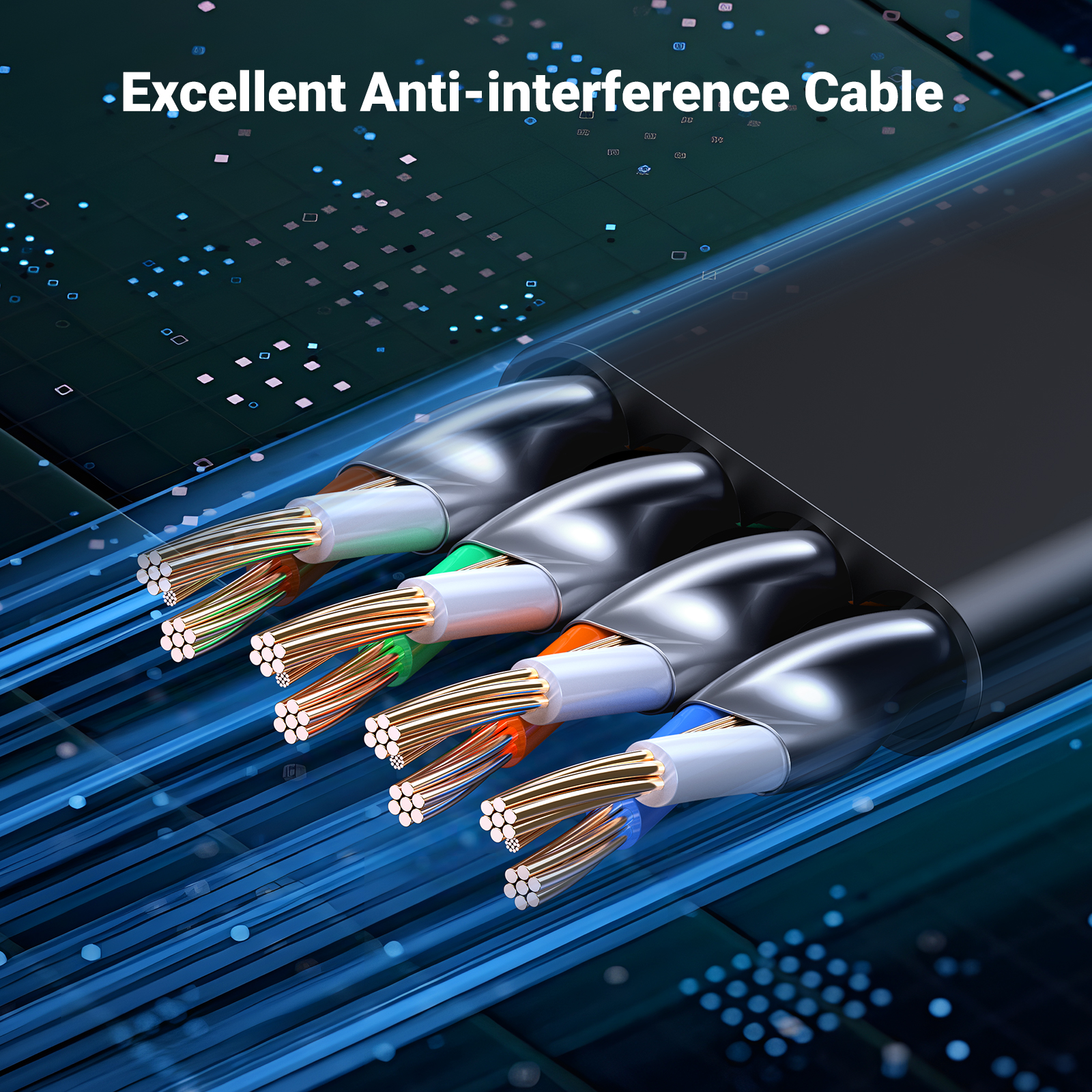 Cabo De Rede Ugreen Ethernet Cat8 40Gbps Suporte 2000MHz Lan Torcido De ...