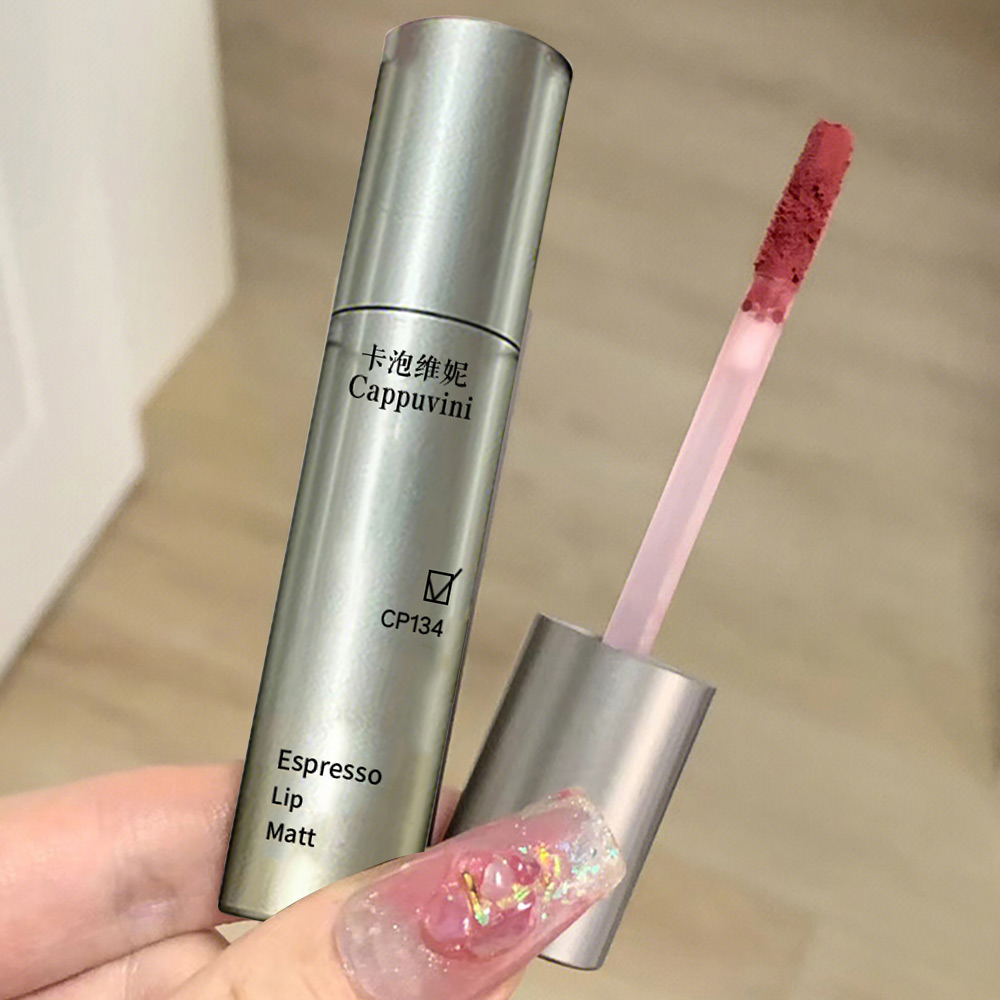 Cappuvini Velvet Matte Lip Gloss Antiaderente Pigmento Labial À Prova ...