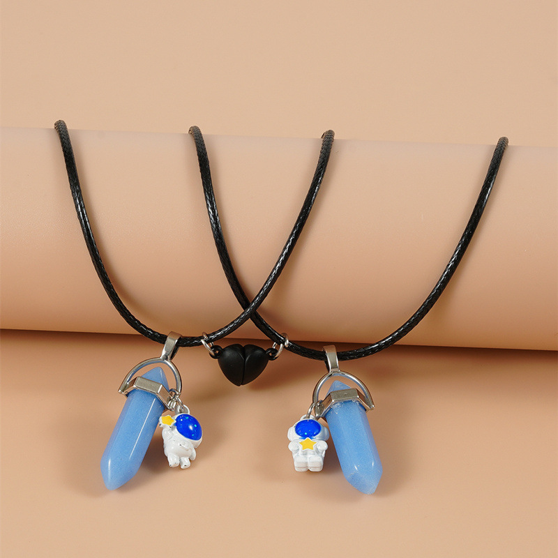 Conjunto De Colar De Casal Criativo Que Brilha No Escuro Coração ...