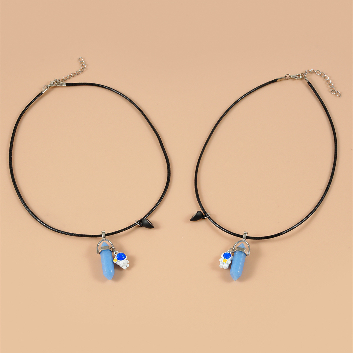 Conjunto De Colar De Casal Criativo Que Brilha No Escuro Coração ...
