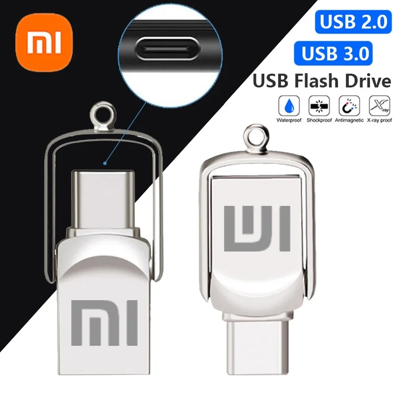 Xiaomi TYPE-C/USB Driver Dois-Em-Um Caneta 8GB 16GB 32GB 64GB 128GB ...