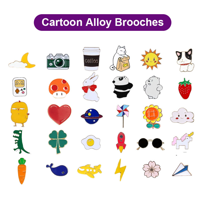 40+ Alloy Cartoon Broches Style Fashion Accessories para Backpack Hat ...