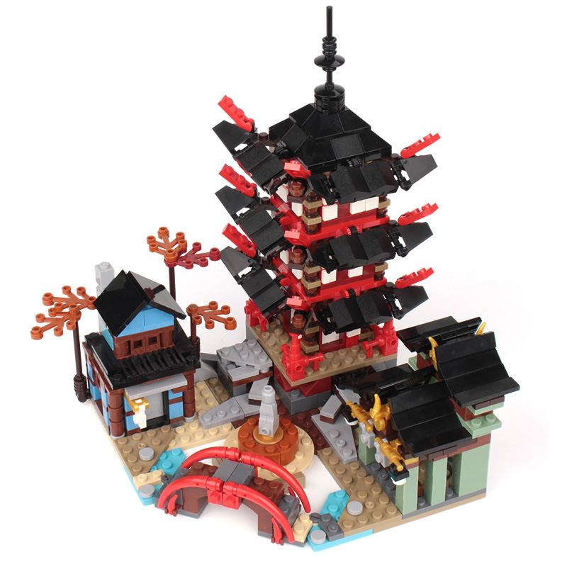 810pcs Compatíveis Dinossauro Ninja Templo Ninjago Blocos Tijolos ...