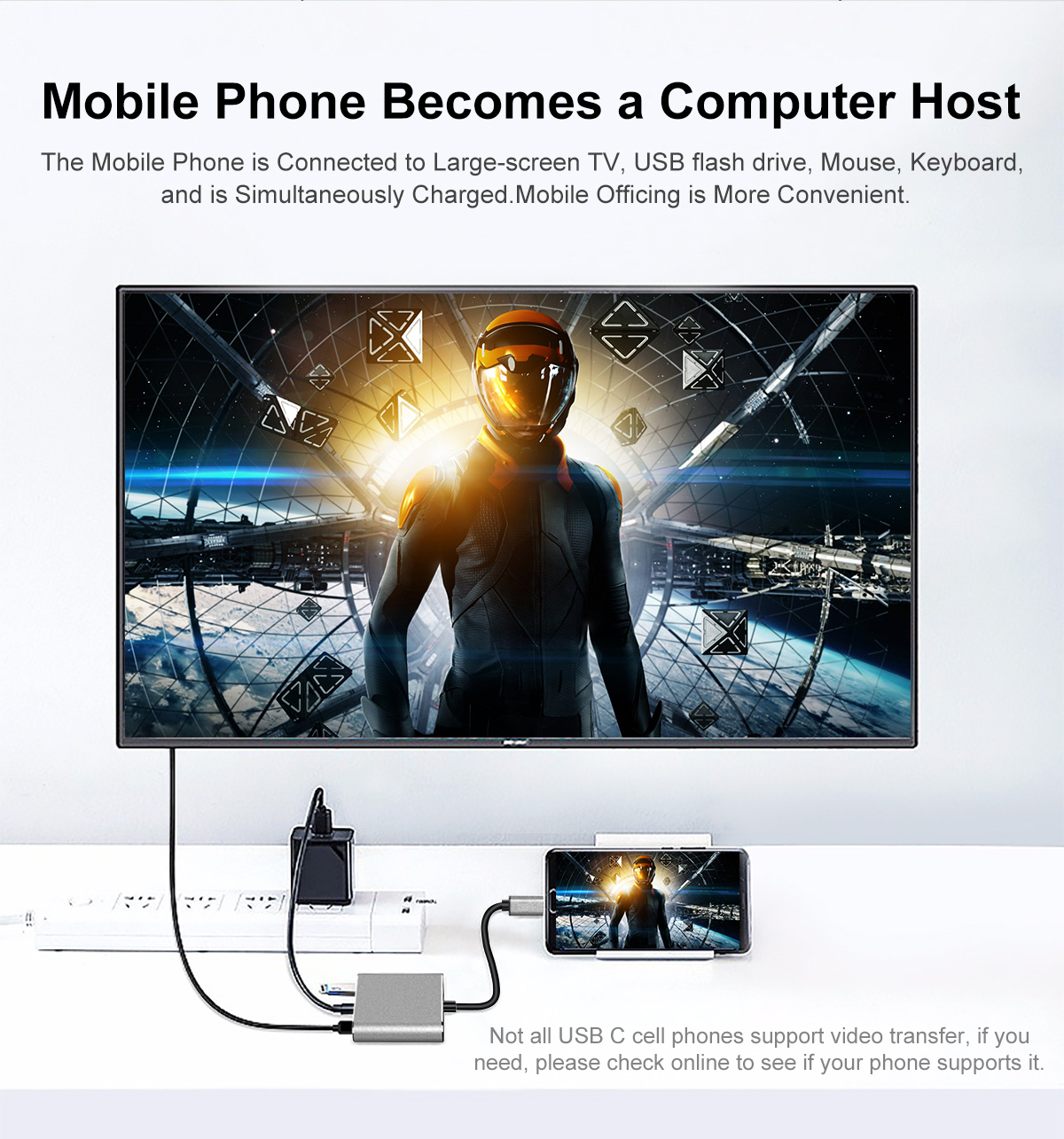 Adaptador USB C para HDMI 4K 3.0 Multiportas Thunderbolt 3 Tipo Hub ...