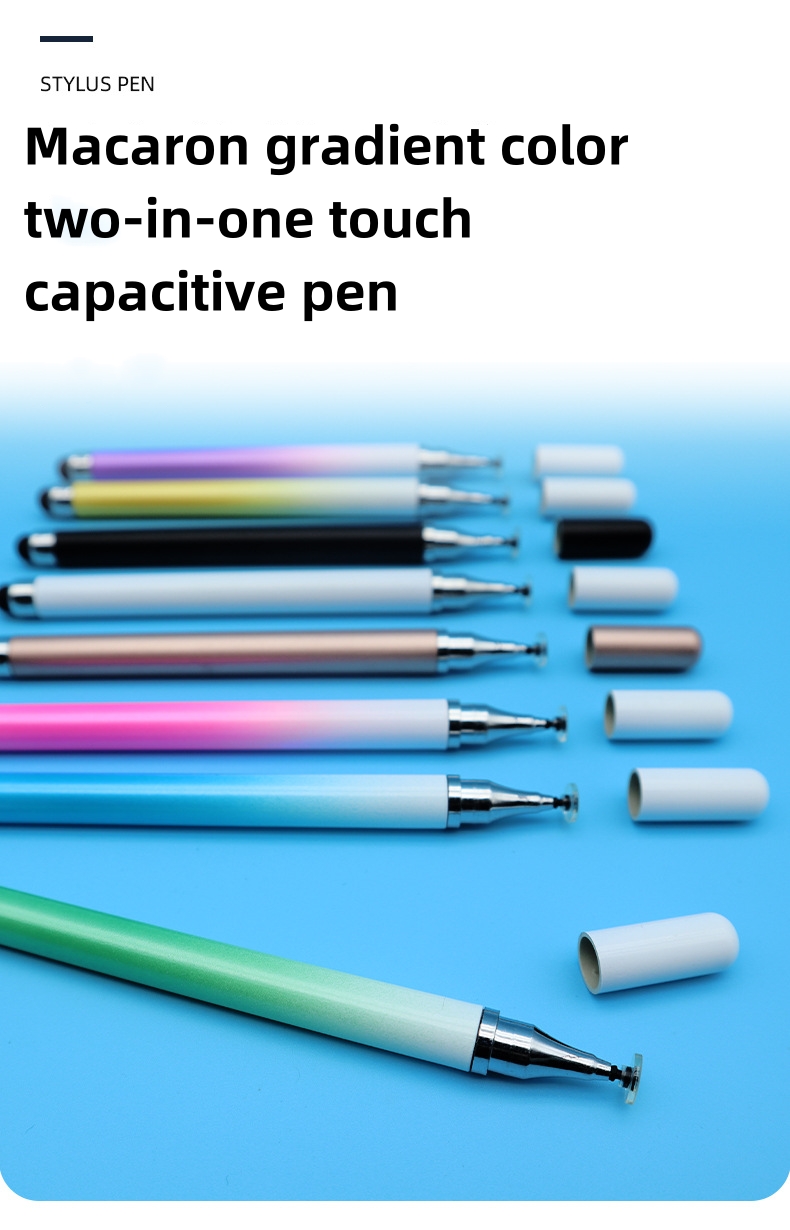 Lápis Stylus Colorido Sem Carga : Caneta 2 Em 1 Para Desenhar E ...