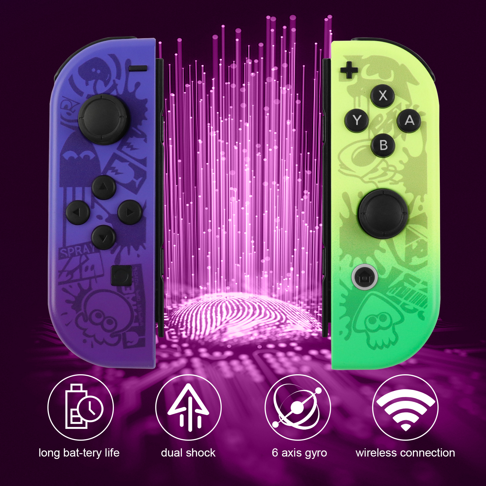 Joypad Bluetooth Dupla Vibração L/R com 6 Eixos Gyro Switch para ...