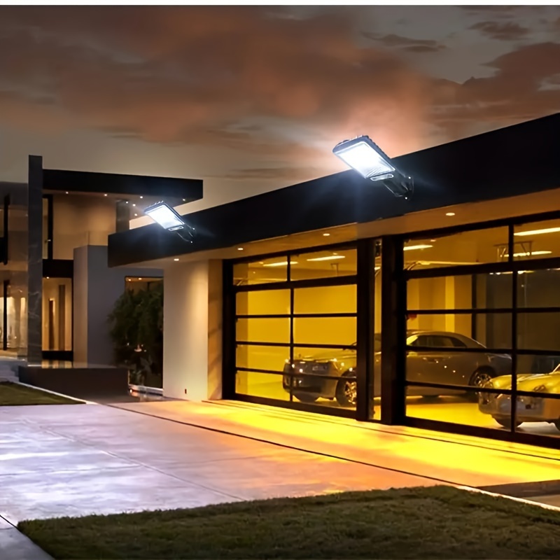 Luzes Solares com Sensor de Movimento 108 COB Lâmpada LED Parede 3 ...
