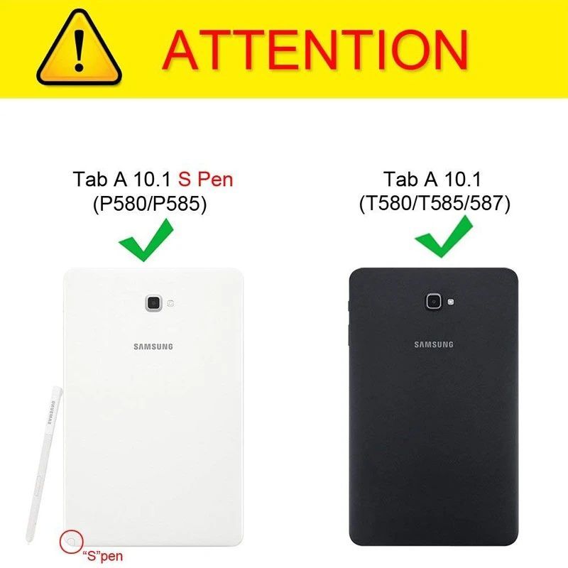 Para Samsung Galaxy TAB A (2016) with S Pen SM-P580 P585Y P588C A6 10,1" T580 T585 Capa ...