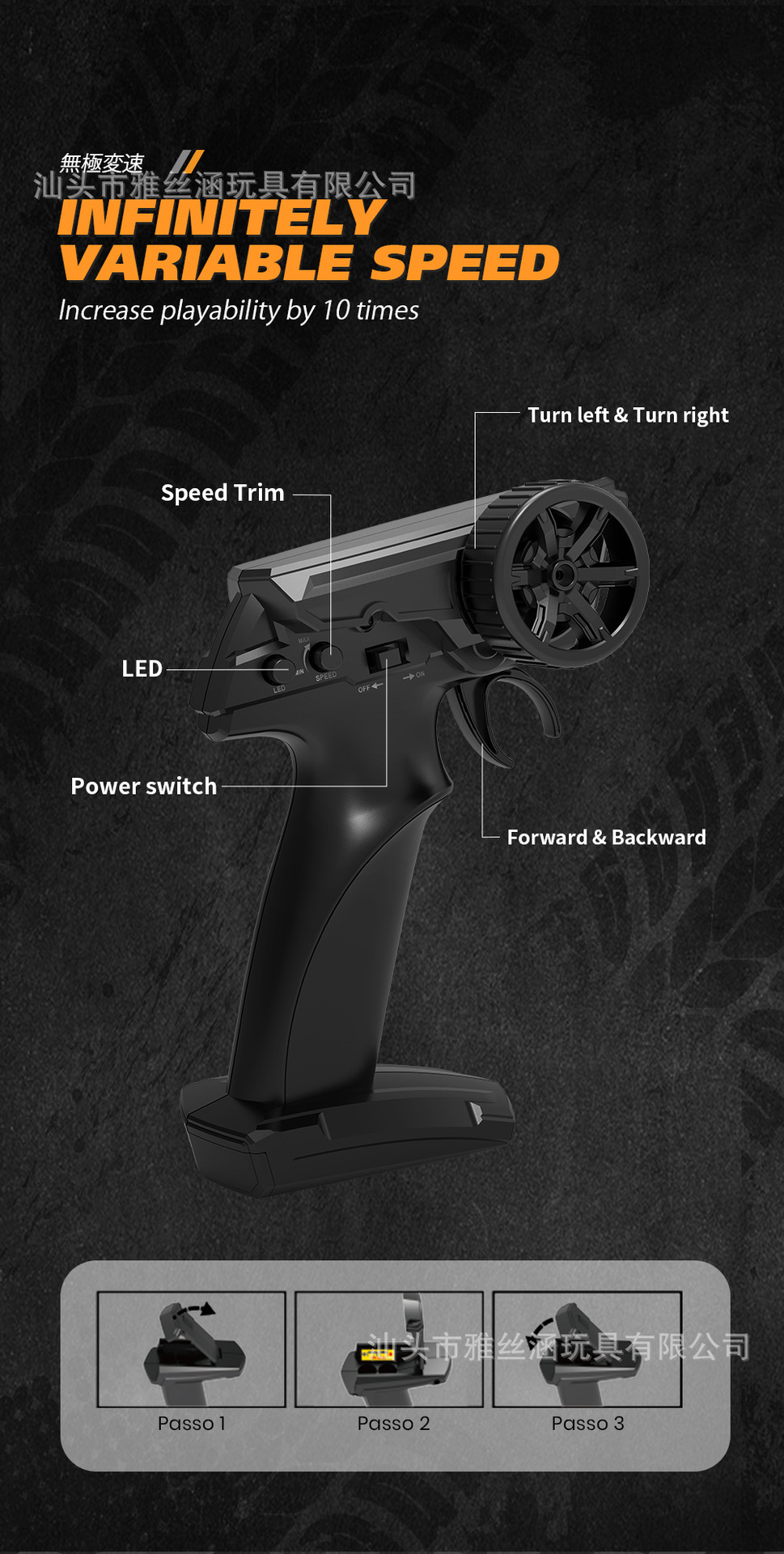 1/20 4WD RC Racing Drift Car Control Speed Dodge Hellcat Acelerador ...