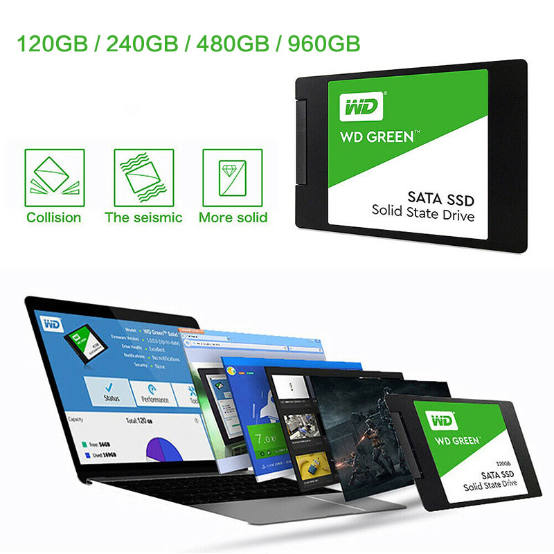 Western Data SSD 120GB 240GB 480GB 1TB SATA3 2.5inch Desktop Laptop ...