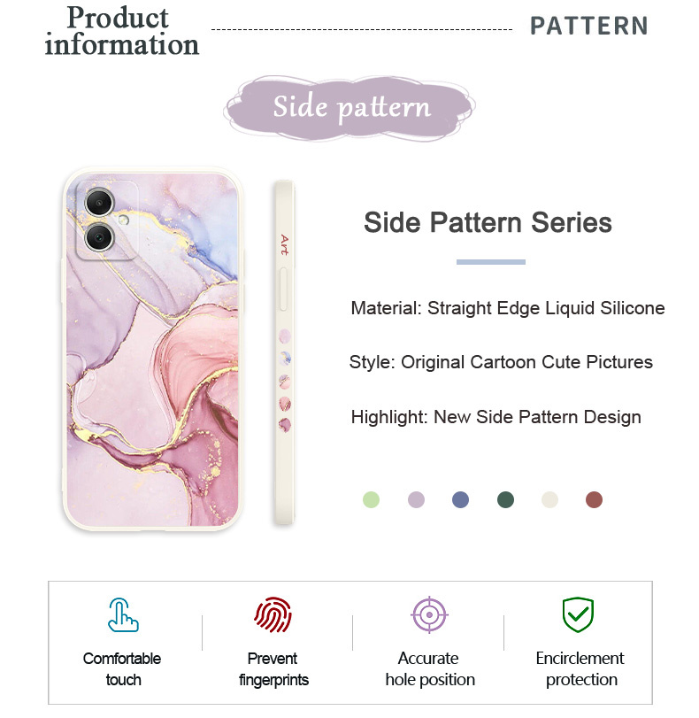 Capa De Telefone Mármore Dourado Para Samsung Galaxy A56 A36 A26 A16 A06 A15 A25 A35 A55 A05 ...