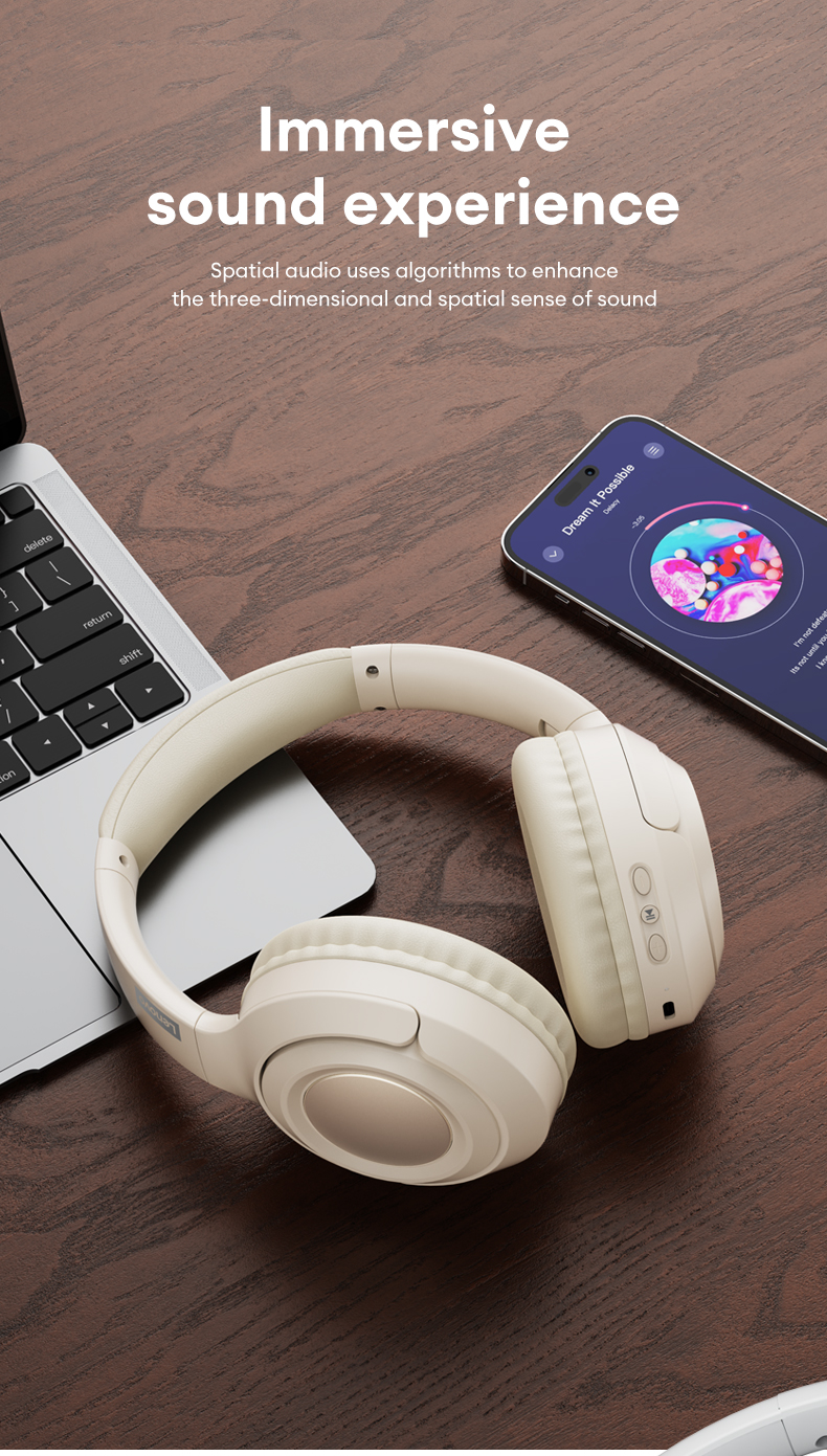 Lenovo TH54 Bluetooth Headphone Gaming Baixa Latência Música Redução De ...