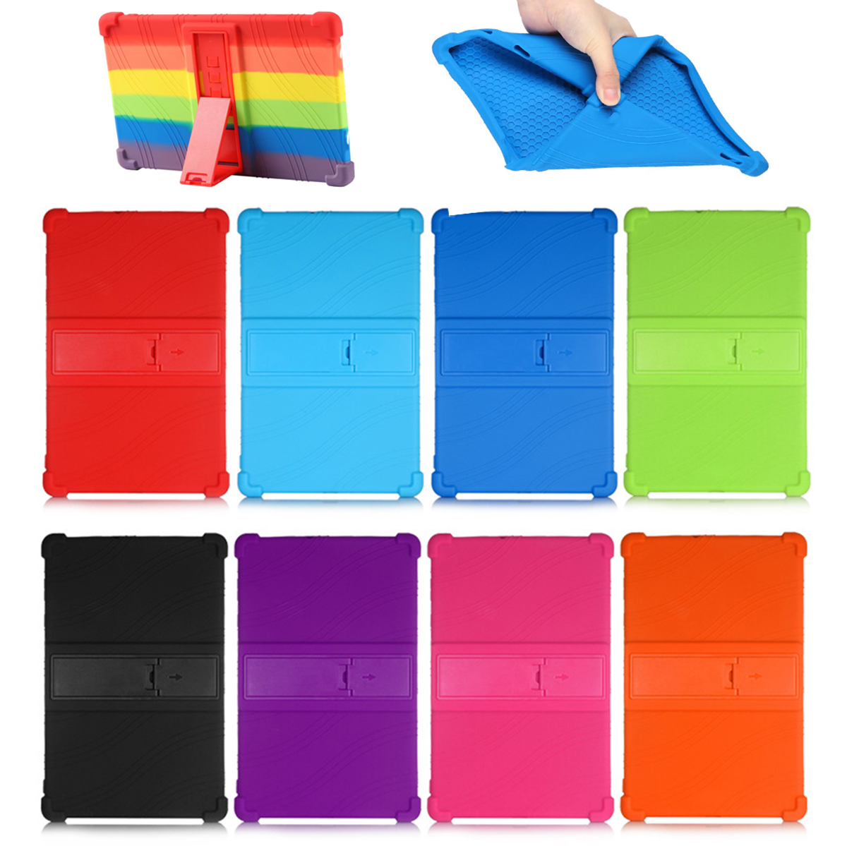 Para TCL Tab 10L Gen 3 10.1" 8293A Atualização Engrossar Silicone Macio ...