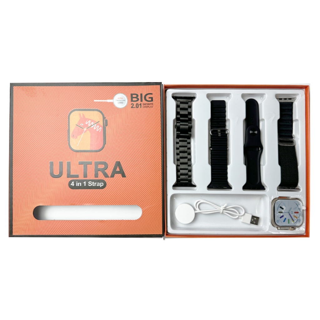 S100 Ultra 2 S9 Novo Smartwatch Relógio Inteligente 7 Em 1 Alças 49mm ...