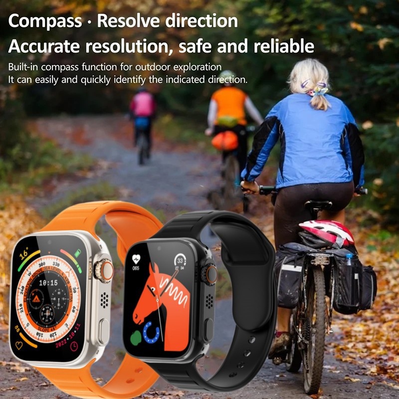 S100 Ultra 2 S9 Novo Smartwatch Relógio Inteligente 7 Em 1 Alças 49mm ...