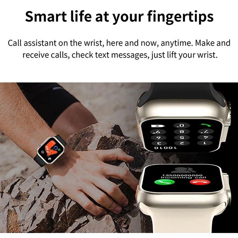 S100 Ultra 2 S9 Novo Smartwatch Relógio Inteligente 7 Em 1 Alças 49mm ...