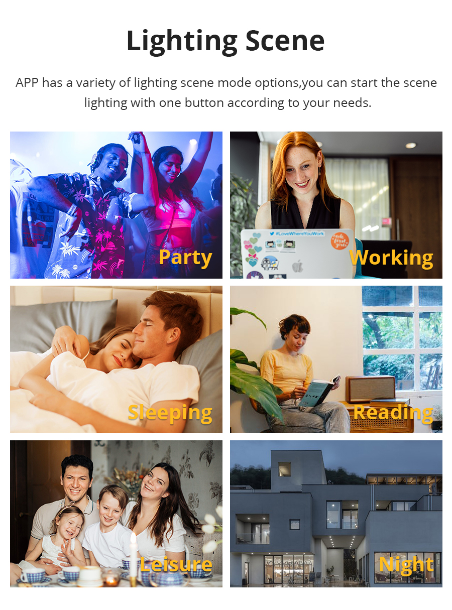 Painel De Luz Wifi LED Inteligente Zemismart Retrofit | CCT RGB l ...