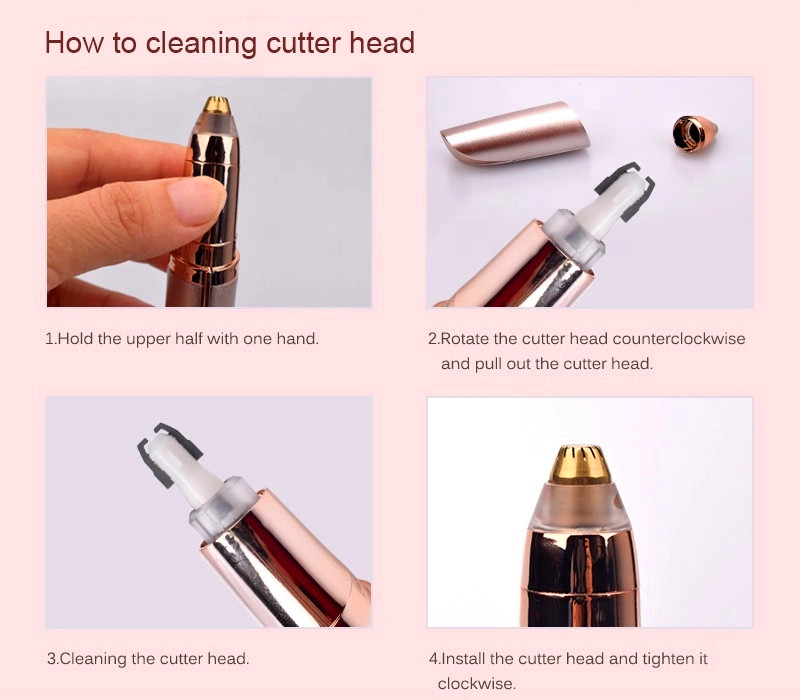 Aparador Elétrico De Sobrancelhas Removedor Sem Dor Mini Depilador | Shopee Brasil