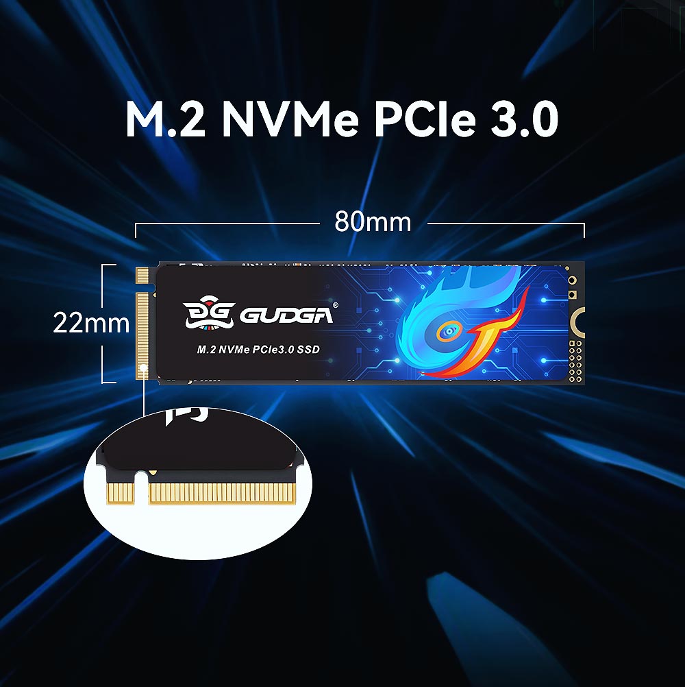 GUDGA M . 2 NVMe SSD 128GB 256GB 512GB 1TB Unidade De Estado Sólido M2 PCIE Gen3.0X4 Disco ...