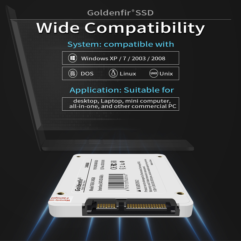Goldenfir Sata3 SSD 128GB 240GB 480GB Disco Rígido Unidade De Estado Sólido Interna De 2.5 ...