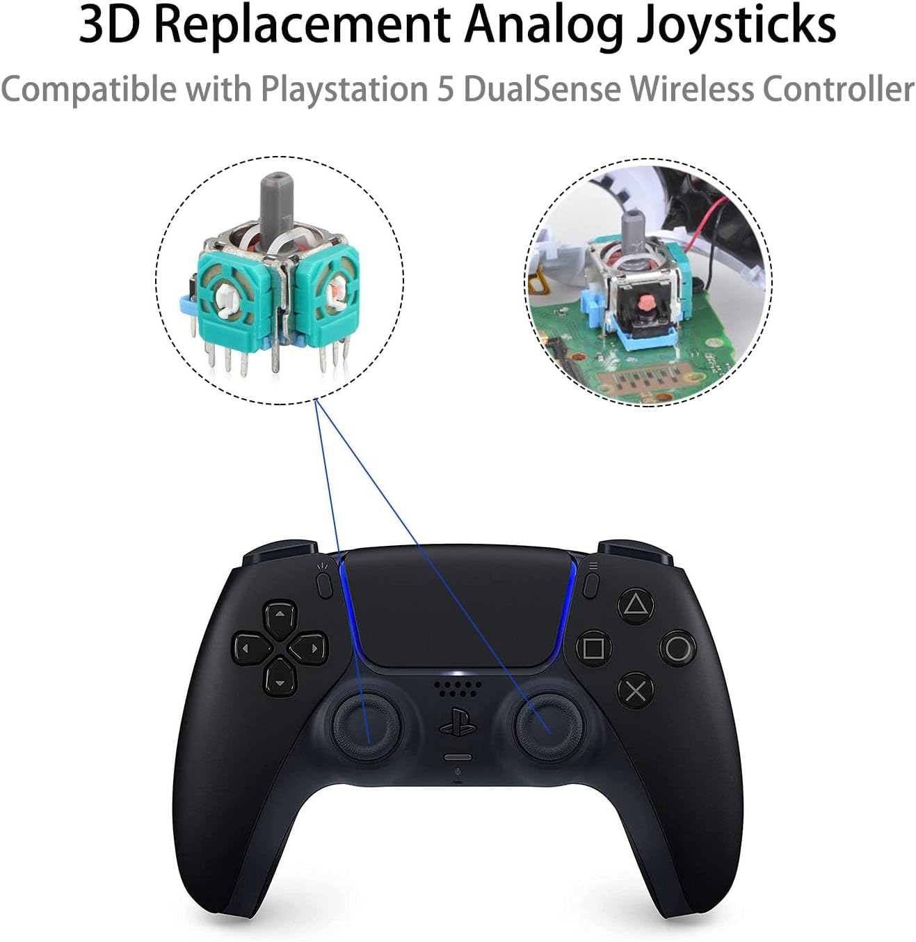 4PCS 3D Analog Joystick Replacement For PS5 Controller Thumbsticks Reparo Kit De Ferramentas De Chave De Fenda Para Playstation 5 DualSense Wireless Drift Damaged Shopee Brasil
