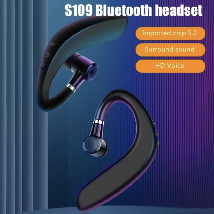 [S109 Bluetooth 5.0 Fone De Ouvido Sem Fio Para Motoristas Comerciais ...