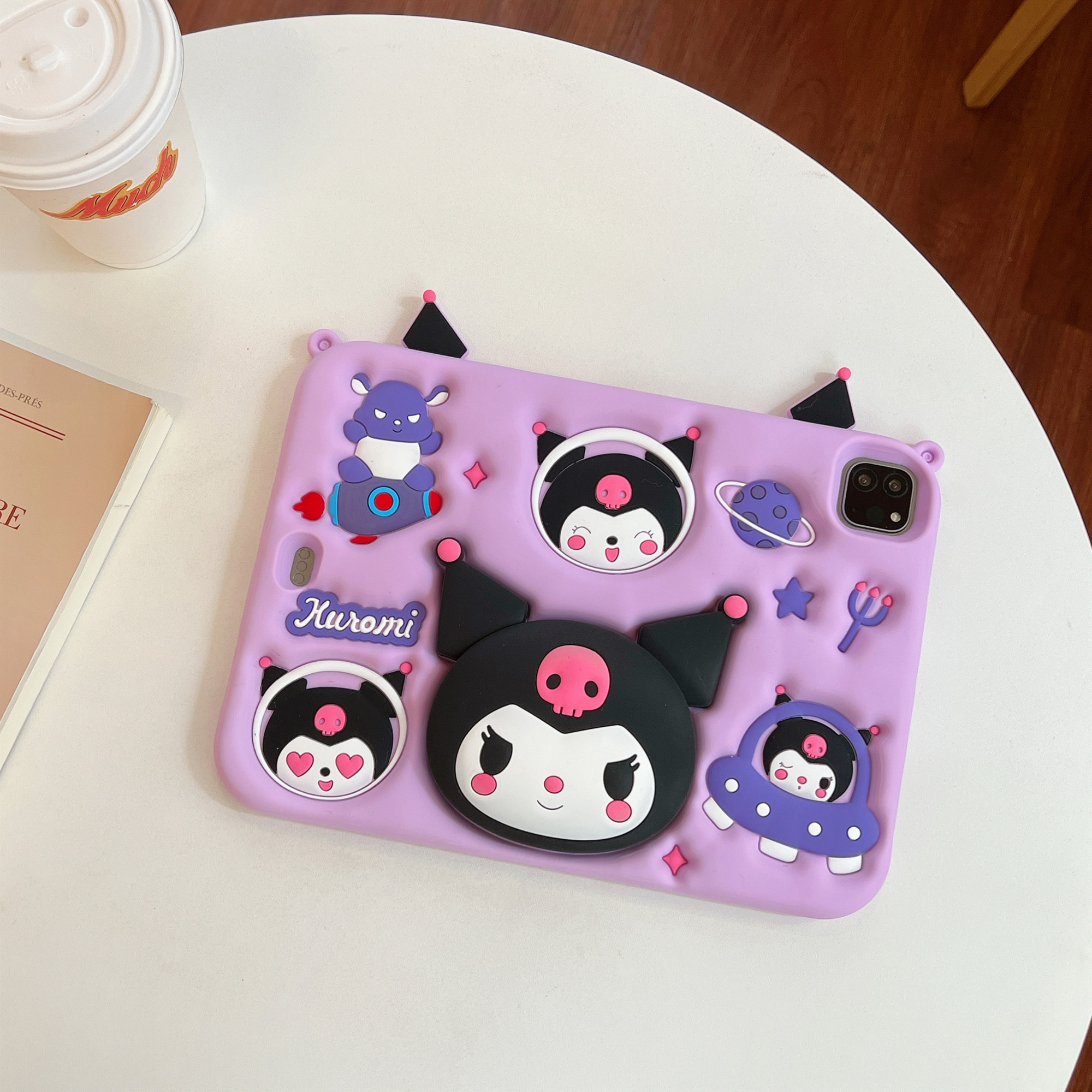 Capa Fofa Com Padrão Kuromi Compatível Samsung Tab A7 Lite 8.7 ...