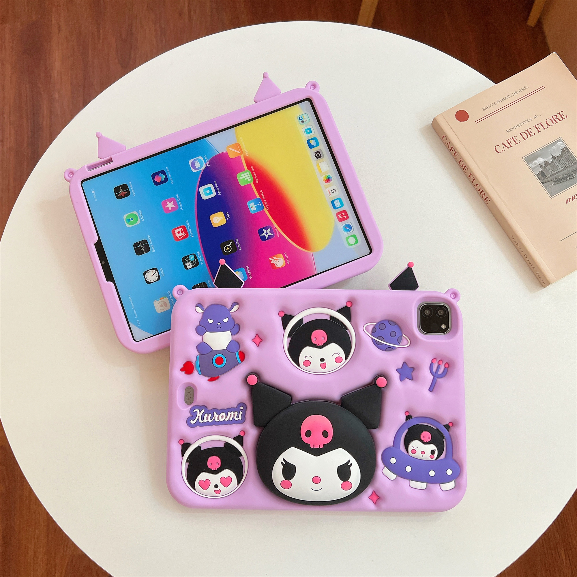 Capa Fofa Com Padrão Kuromi Compatível Samsung Tab A7 Lite 8.7 ...