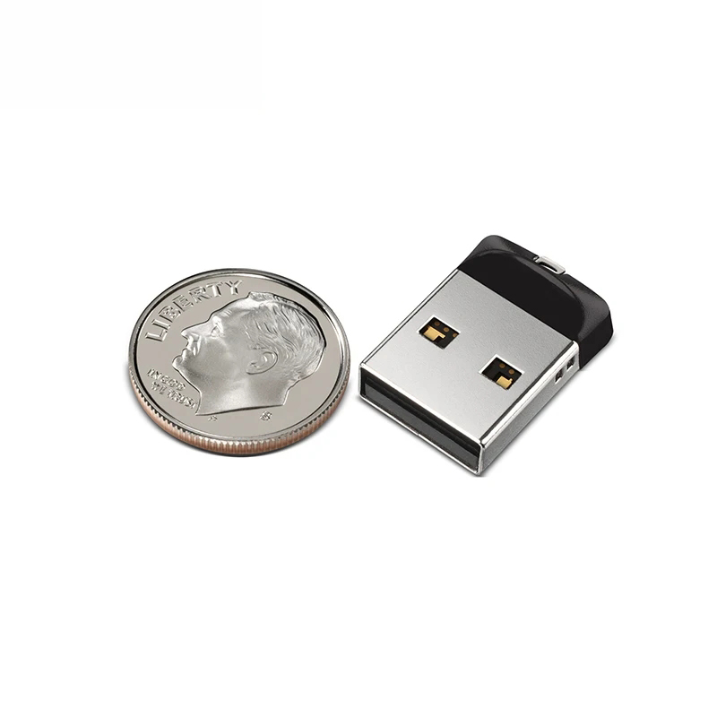 Super Mini Pen Drive USB Metálico 8GB-128GB Capacidade Real Adequado ...