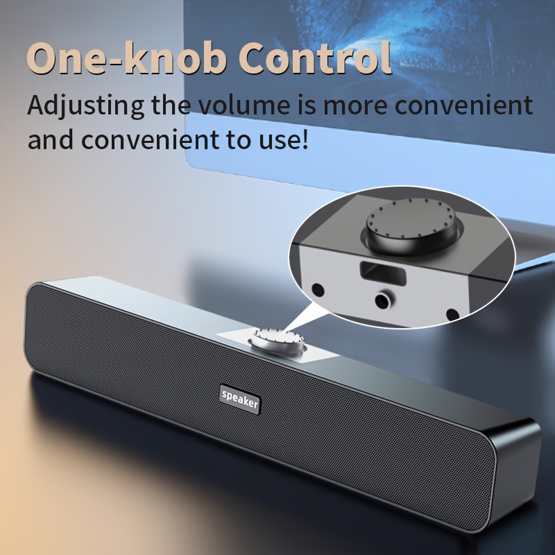 Alto-falante USB para Computador de Mesa e Tablet, Mini-falante Estéreo ...