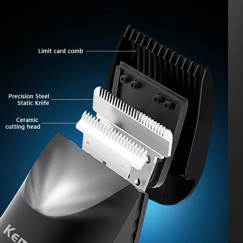 Kemei KM-1840 Novo clipper LED De Corpo Inteiro Anti-Água E De Cabelo ...