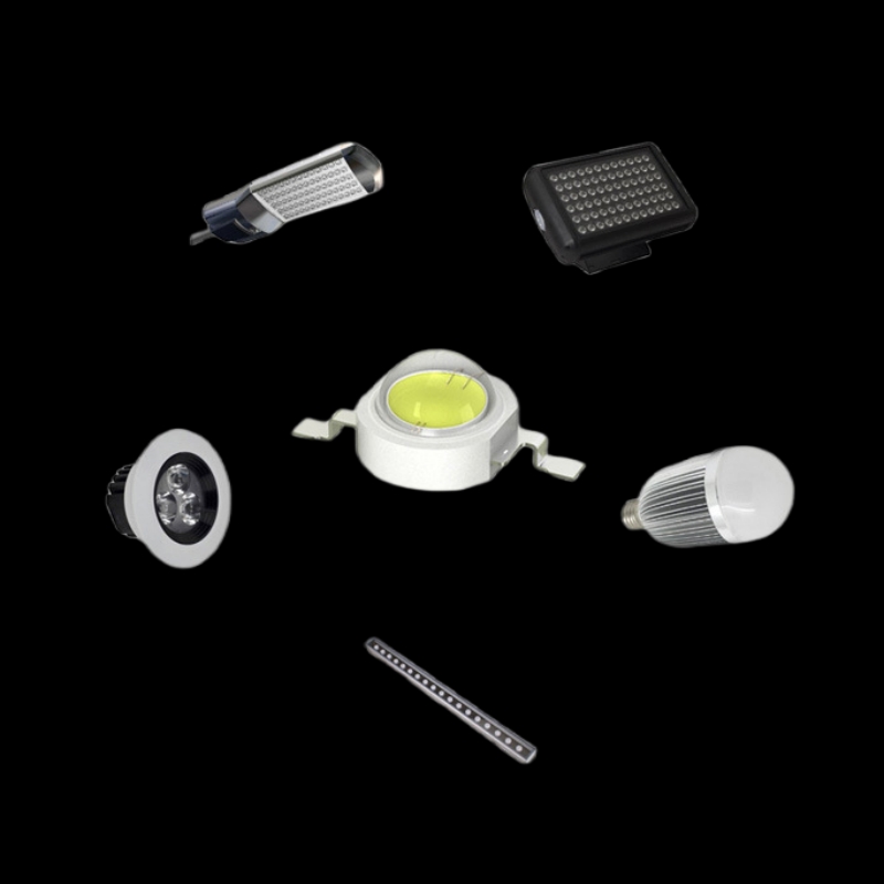 10pcs 1W 3W 5W Lâmpadas LED De Alta Potência Diodos Full Watt Branco ...