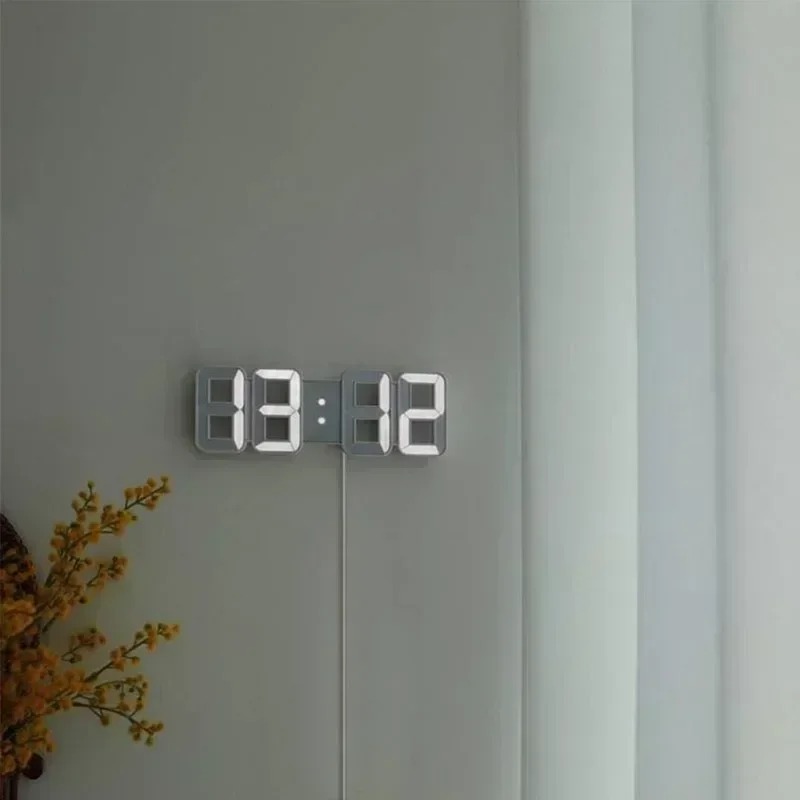 Relógio De Parede Digital Luminoso 3D | Decoração Faça Você Mesmo ...