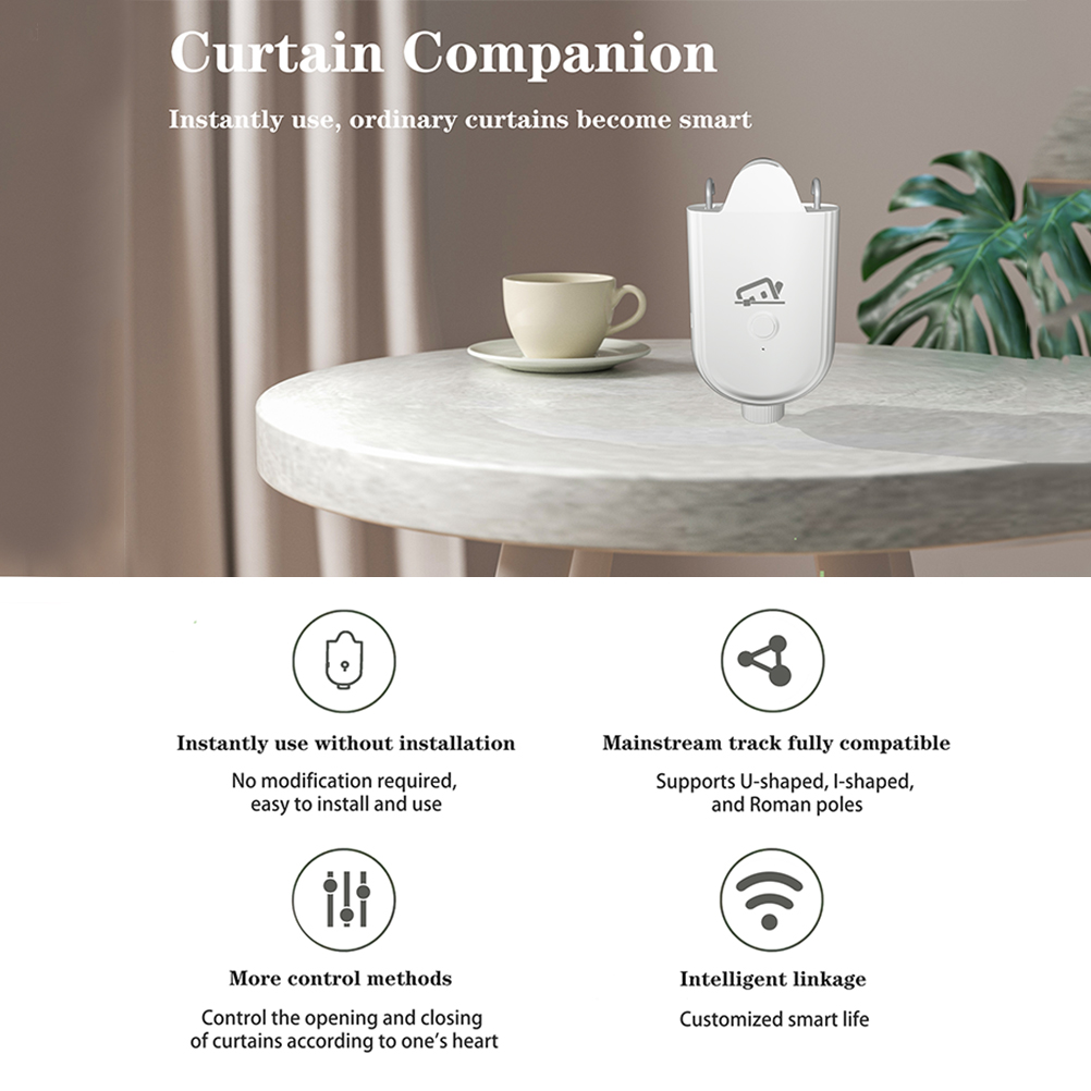Tuya Smart Curtain Robot WiFi& Bluetooth Smart Electric Curtain Motor ...