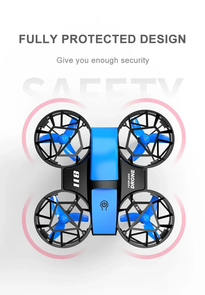 Mini Avião Drone Profissional 4K WiFi FPV HD Câmera Aérea Com Capa ...