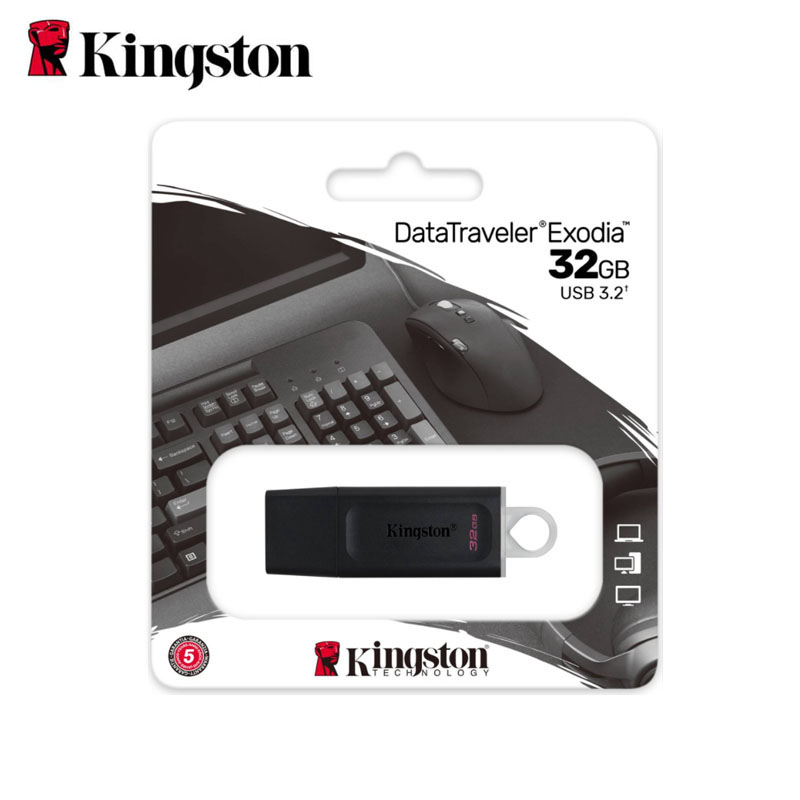 Driver de memória Flash Kingston USB3.2 8GB 16GB 32GB 64GB 128GB Driver de caneta de alta ...