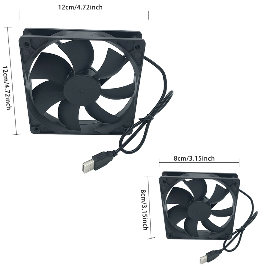 Ventilador DC 5V 120mm 80mm De Resfriamento 120x120x25 80x80x25mm Ventiladores PC Case CPU ...