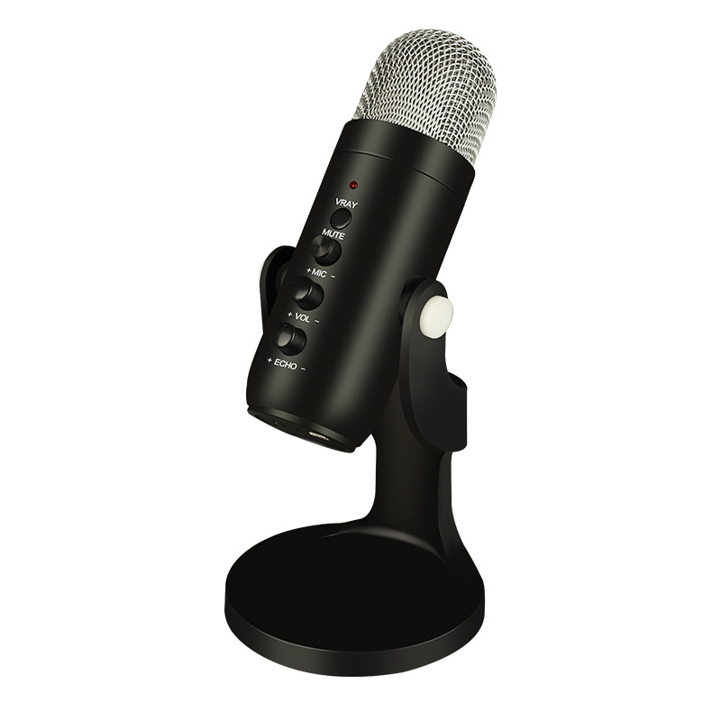 Microfone Usb com fio ao vivo k-canto cartão condensador microfone ...