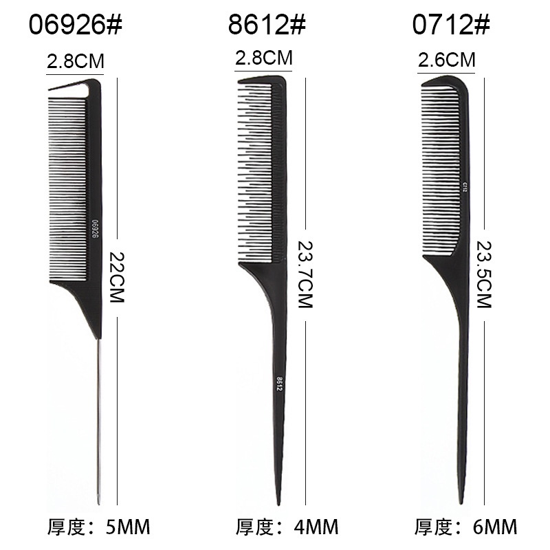 1Pc Tony Plástico Apontou Cauda Pente Denso Dente Estilo de Maquiagem ...