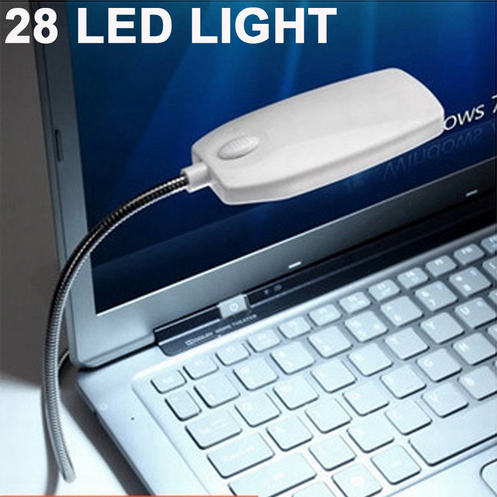 Ultra Brilhante Flexível 28LEDs Lâmpada De Leitura LED USB para ...