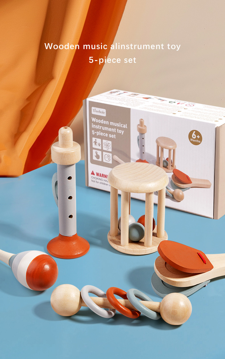 Instrumentos Musicais Para Bebês Brinquedos De Madeira Montessori ...