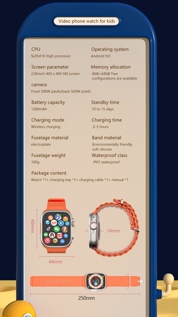 Novo C90 Max Relógio Inteligente Câmera Dupla Com Slot E Cartão De ...