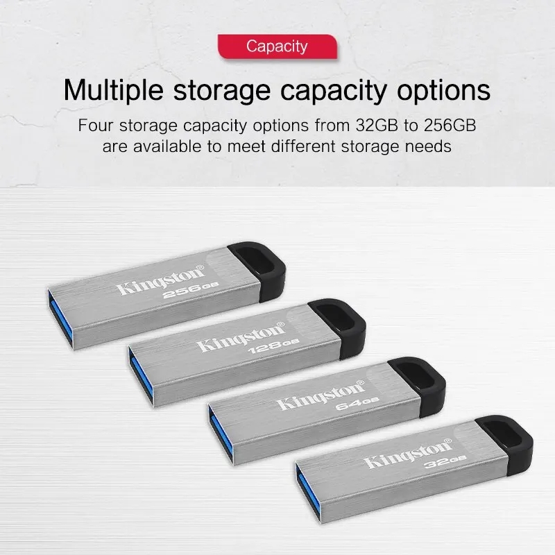 Kingston Mini disco U 1TB 2TB 128GB Driver Flash metálico 256GB 512GB ...
