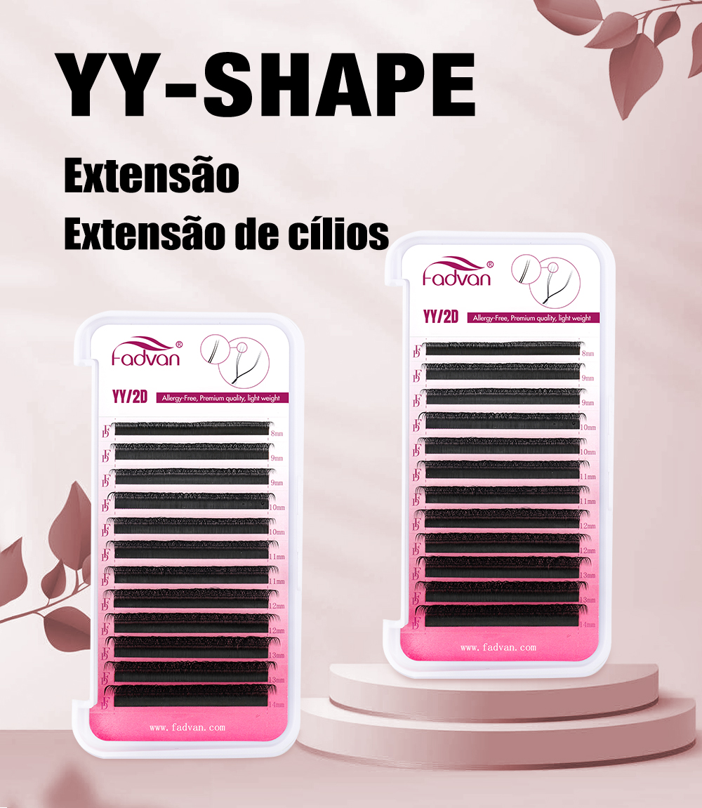 FADVAN Pestanas YY Shape L/Lu (M)/DD/C/D Curl Hand Fabric Premium Mink ...