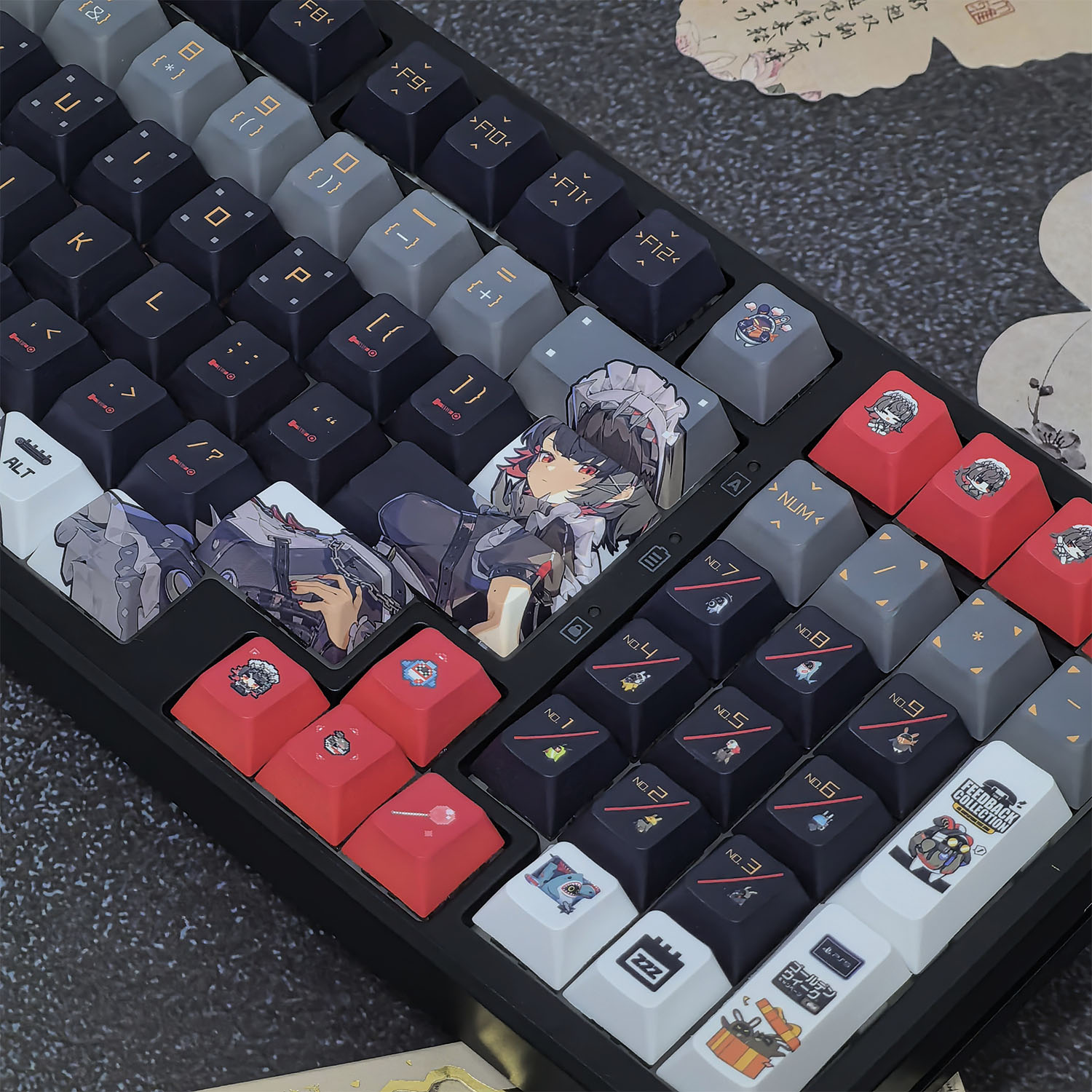 Ellen Joe Keycap Perfil Cereja 129 Chaves PBT Sublimação De Tinta De ...