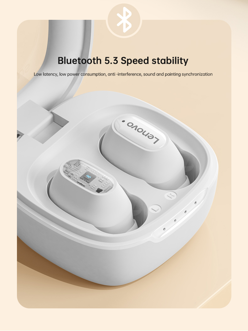 Original Lenovo XT62 TWS Fone de Ouvido Bluetooth 5.3 Baixa Latência Alta Fidelidade com ...