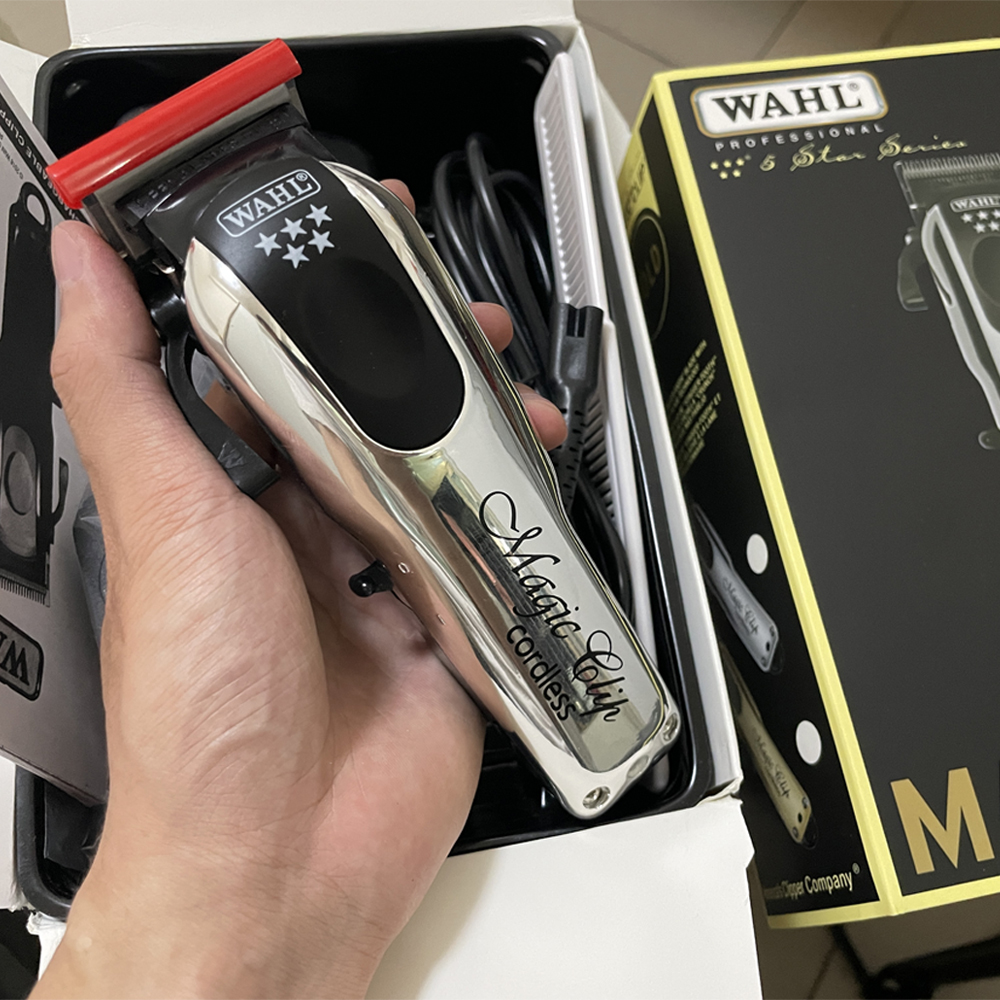 Máquina De Cortar Cabelo Sem Fio Profissional 5 Estrelas Magic Clip ...