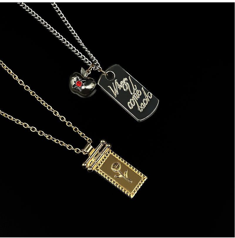 [Em Estoque] Colar Com Pingente Quadrado De Metal Caleb Love and ...