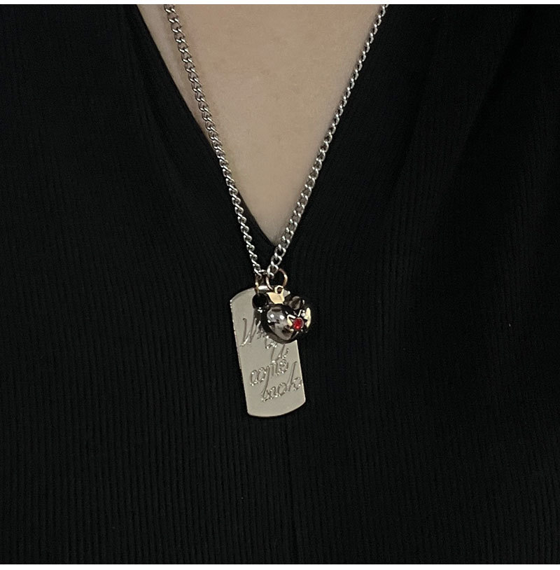 [Em Estoque] Colar Com Pingente Quadrado De Metal Caleb Love and ...