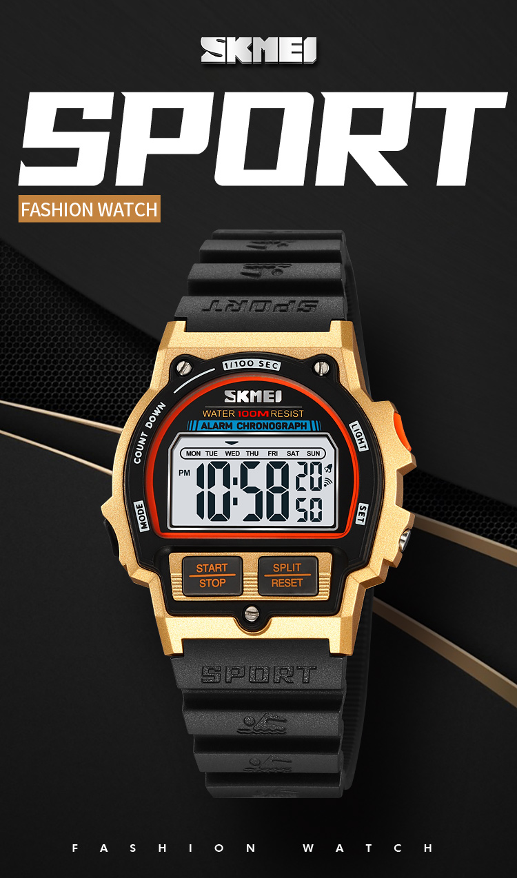 SKMEI 2263 Moda Homem Lazer À Prova D'água Cronômetro Digital Esportivo ...